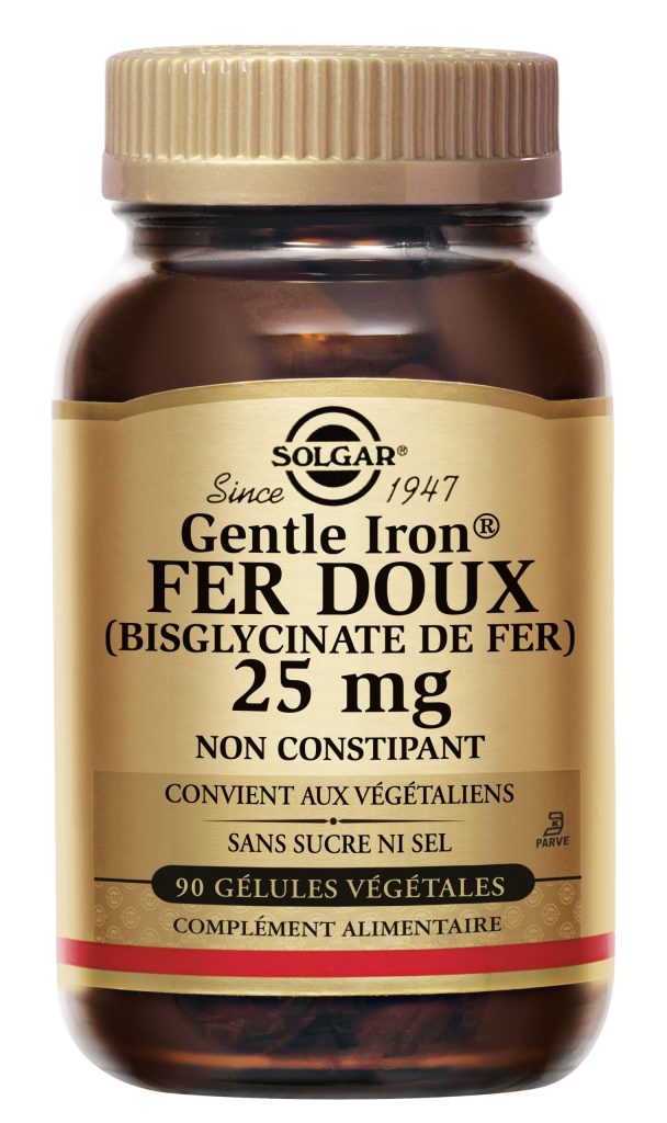 SOLGAR GENTLE IRON FER DOUX 90 GéLULES - Ma Pharma